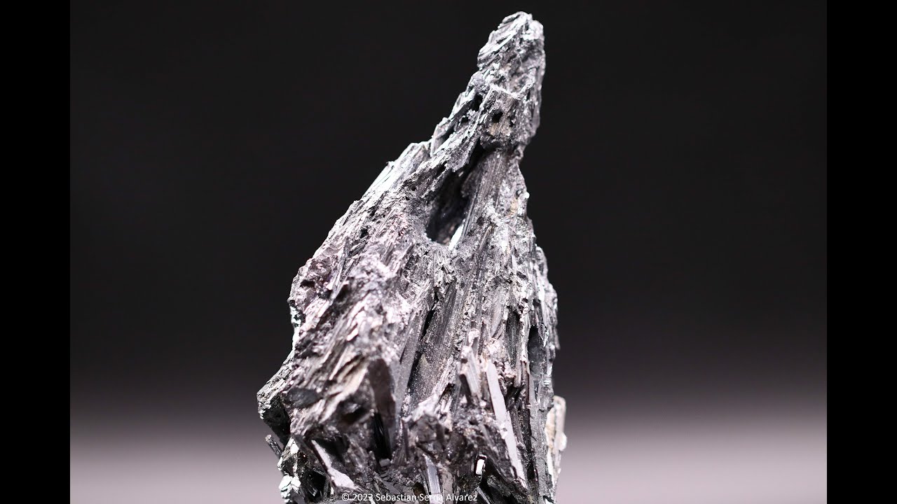 Antimonite, Stibnite Xihuangshan, Hunan, China - YouTube