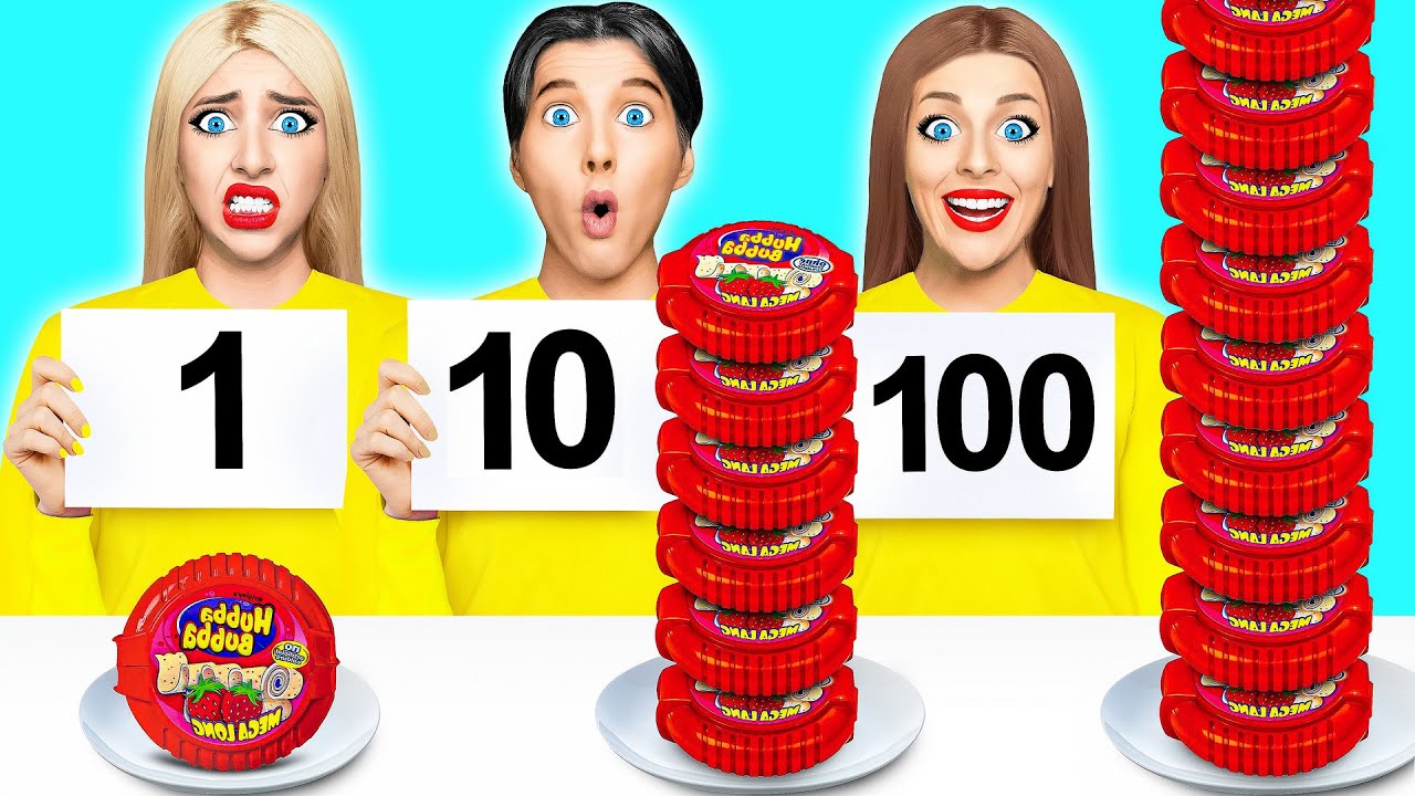 100 Layers of Food Challenge | Food Battle by Multi Do Fun Challenge ...