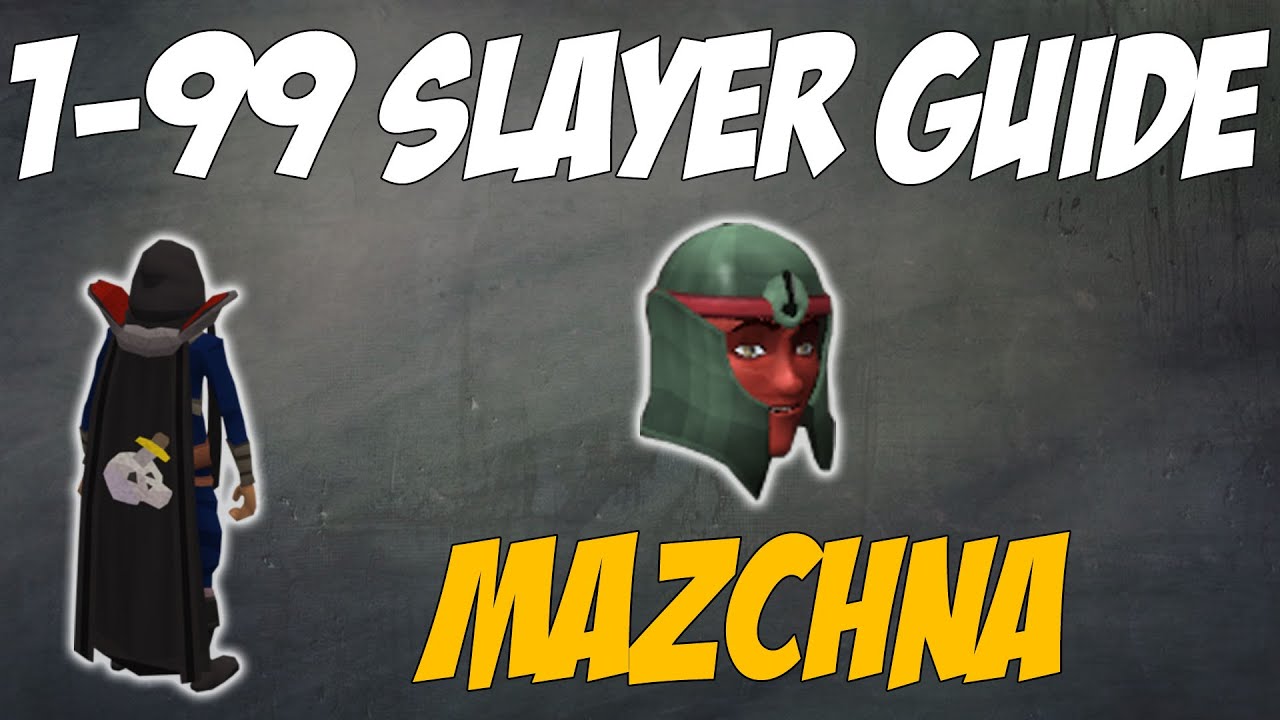 Runescape 2016 | Mazchna Slayer Guide - YouTube