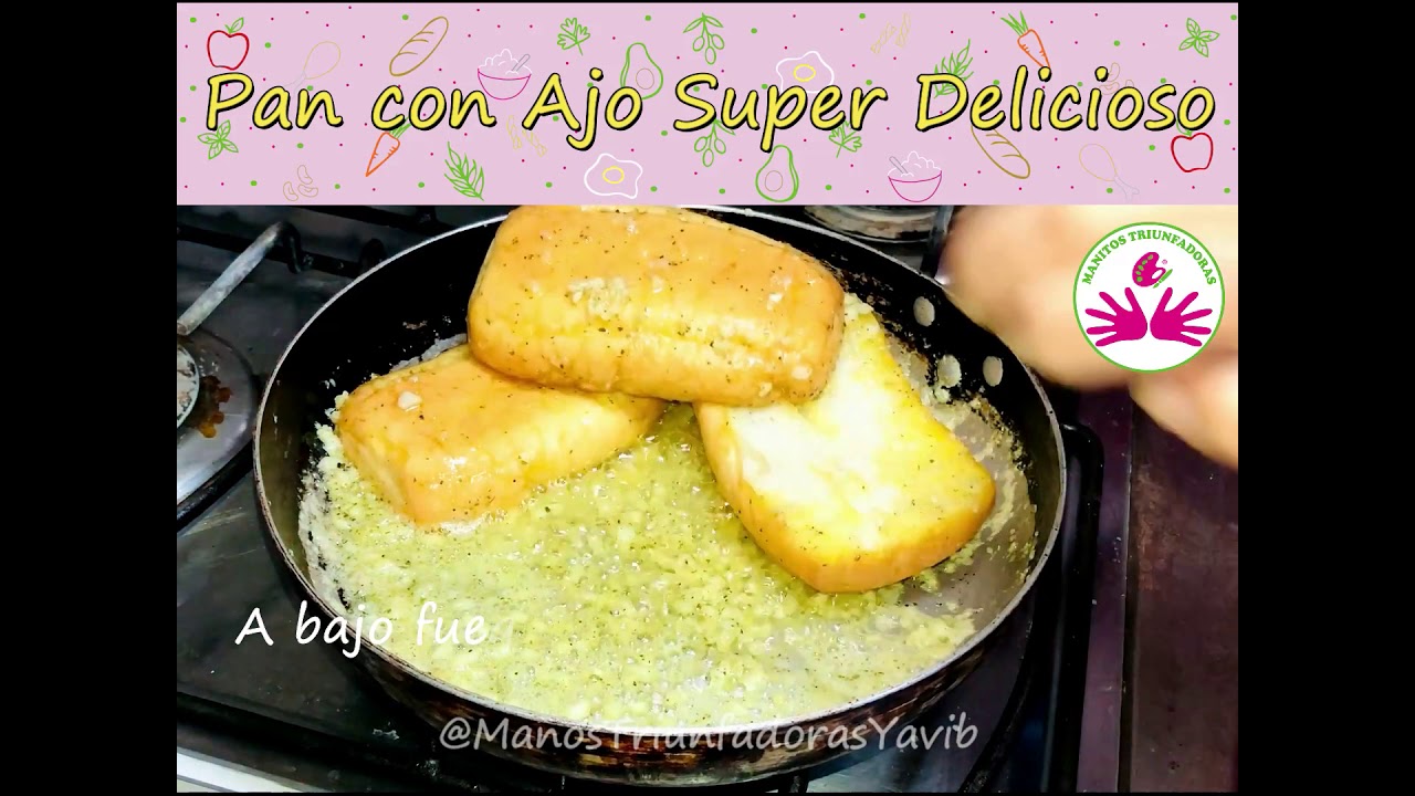 PAN con AJOS - SUPER DELICIOSO MUY FACIL DE PREPARAR - PAN AL AJO - YouTube
