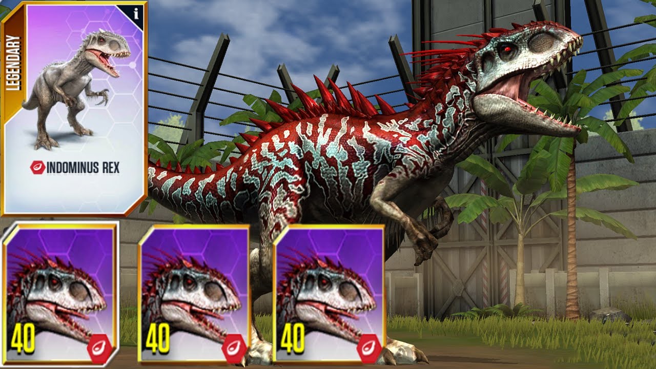 HYBRIDS INDOMINUS REX MAX X3 || Jurassic World - The Game - DINOSAURS ...