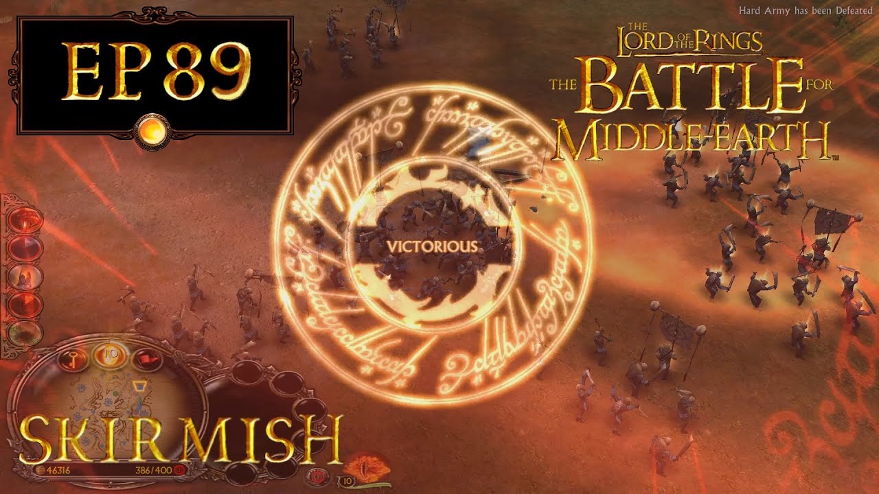 LoTR - Battle for Middle Earth (BFME 1) EP89: Skirmish 1 vs AI [Hard ...