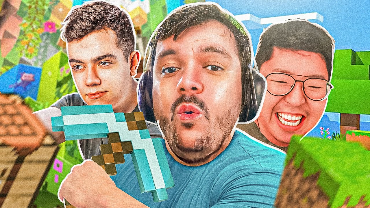 GAULES JOGANDO MINECRAFT PELA PRIMEIRA VEZ #1 FT. BREXE E LIMINHA - YouTube