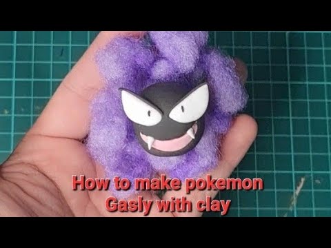 How to make pokemon Gasly with clay [Clay Art] - YouTube