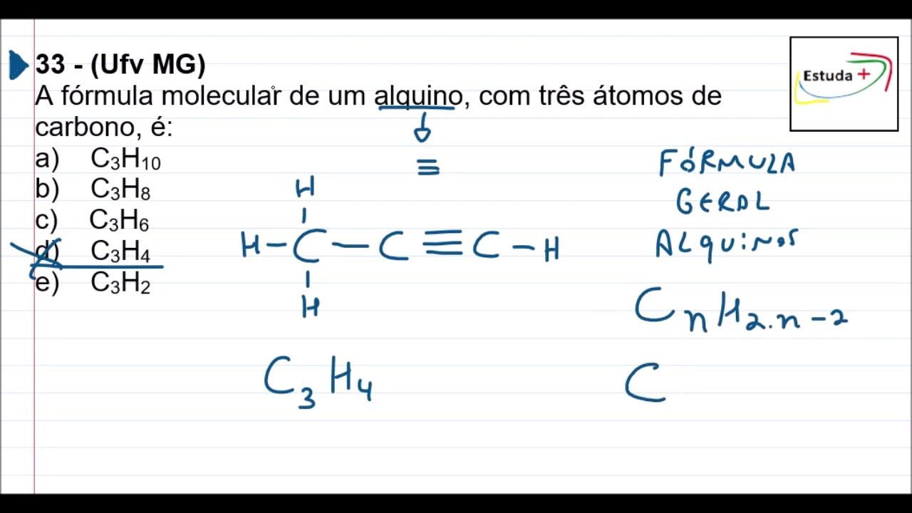 Fórmula Geral dos Alquinos - YouTube