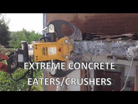 EXTREME CONCRETE EATERS/CRUSHERS 2017 - YouTube