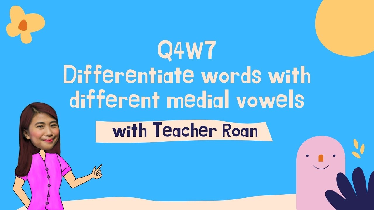 GRADE 2 | Quarter 4 Week 7 Differentiate Words w/ Different Medial ...