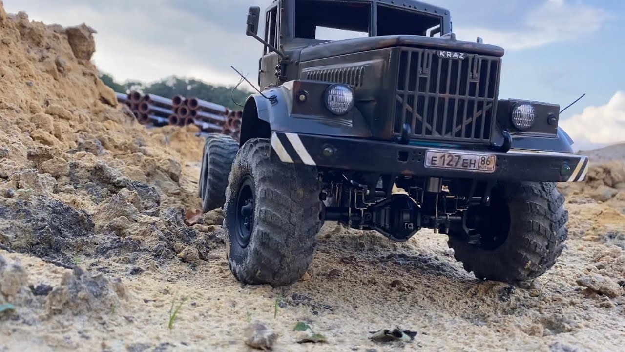 Краз 255 Испытание Kingkong rc 1:12 Kraz - YouTube