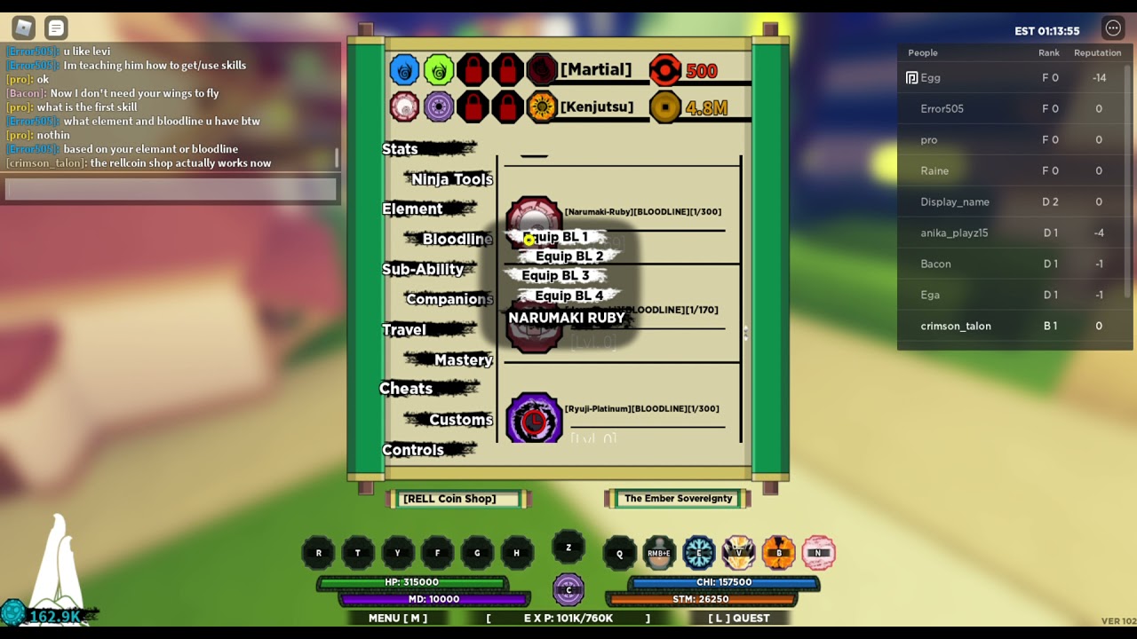 equipping narumaki ruby without bl bag - YouTube