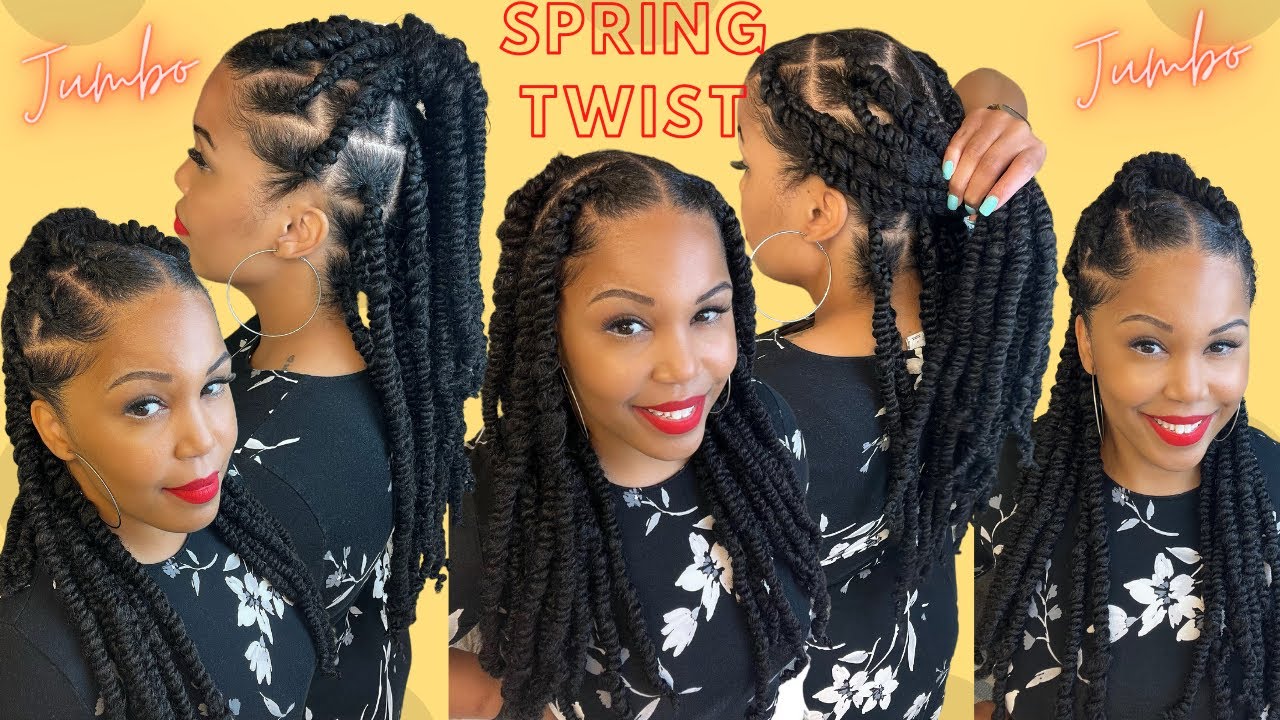 DIY JUMBO SPRING TWIST | ZRQ HAIR - YouTube
