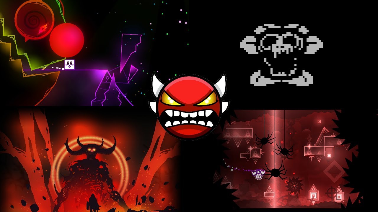 6 Insane Demons for Halloween // Geometry Dash - YouTube