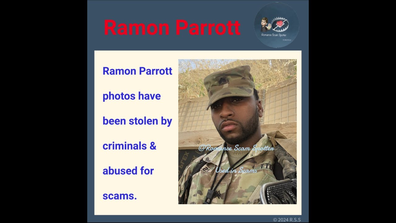 Ramon Parrott images are used in Scams - YouTube