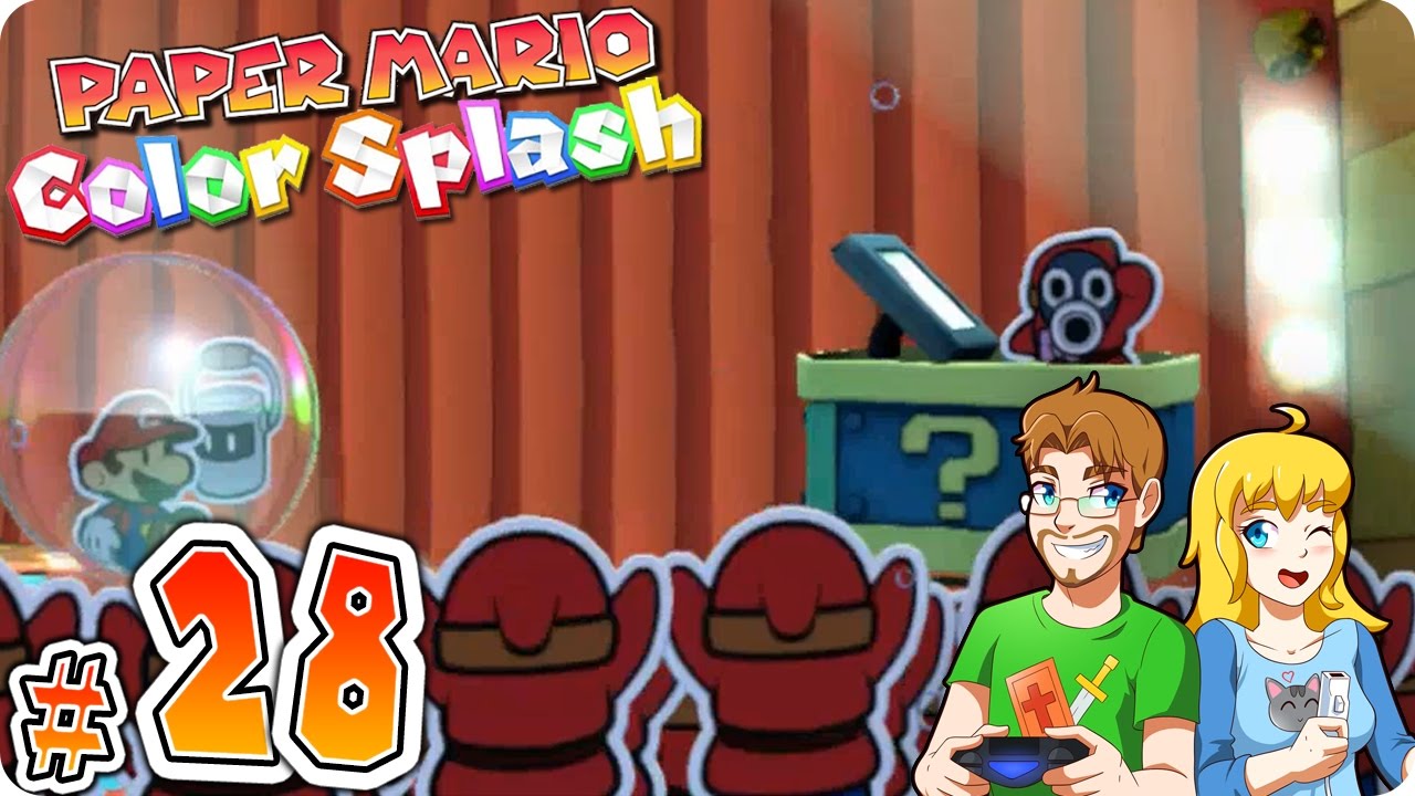 Paper Mario Color Splash Gameplay Walkthrough Part 28 Cobalt Base - YouTube