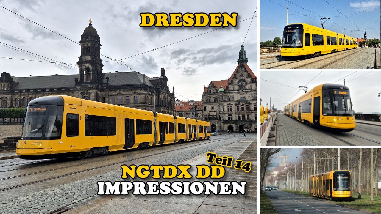 Straßenbahn Dresden | Impressionen - NGT DX DD Teil 14 - YouTube