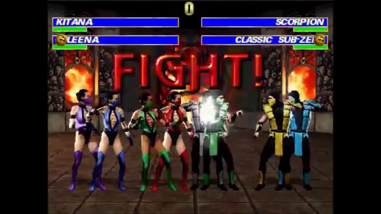All Female Ninjas vs Classic Male Ninjas: MK 4v4 hack - YouTube
