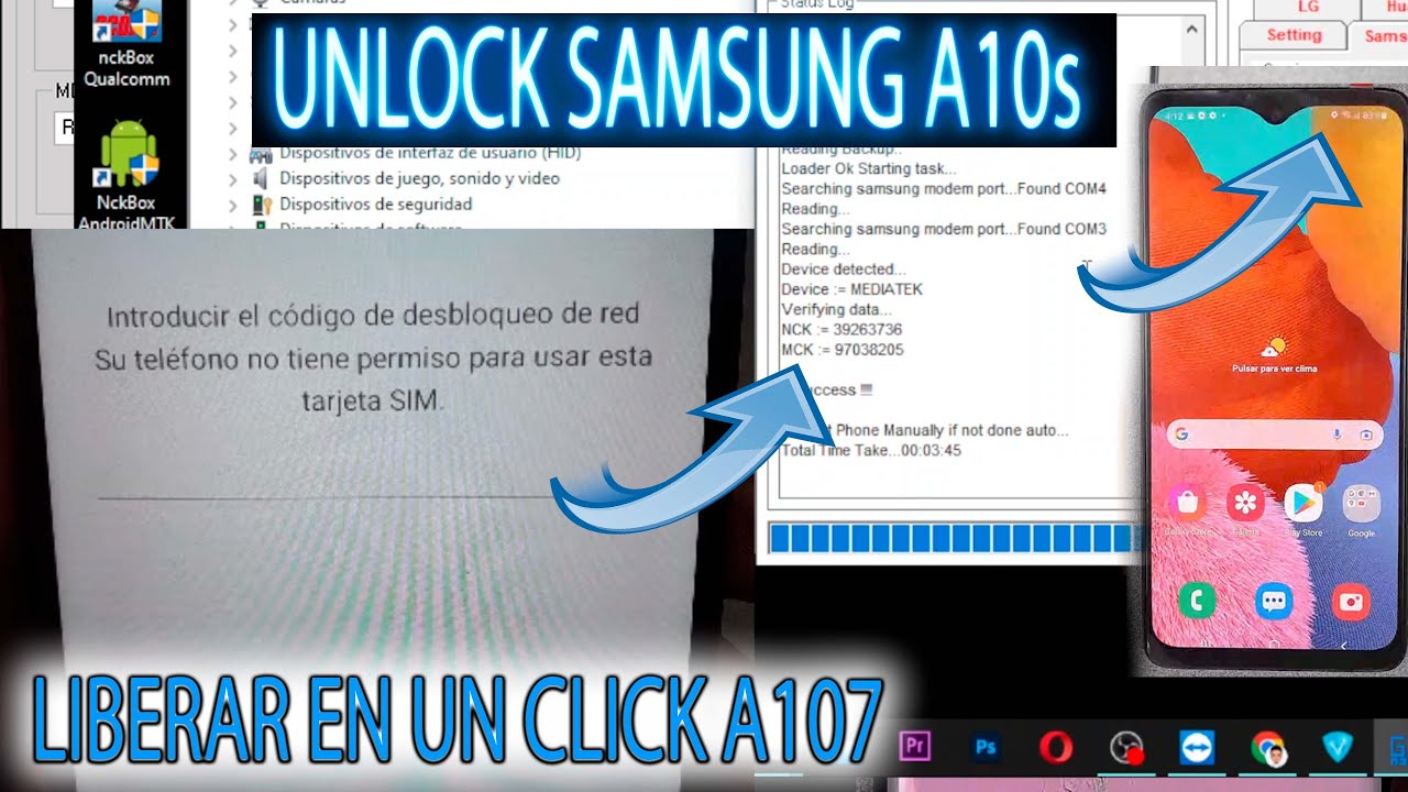 UNLOCK LIBERACION SAMSUNG A10s SIN CREDITOS BIEN EXPLICADO CUALQUIER COMPAÑIA A107 ULTIMA ...