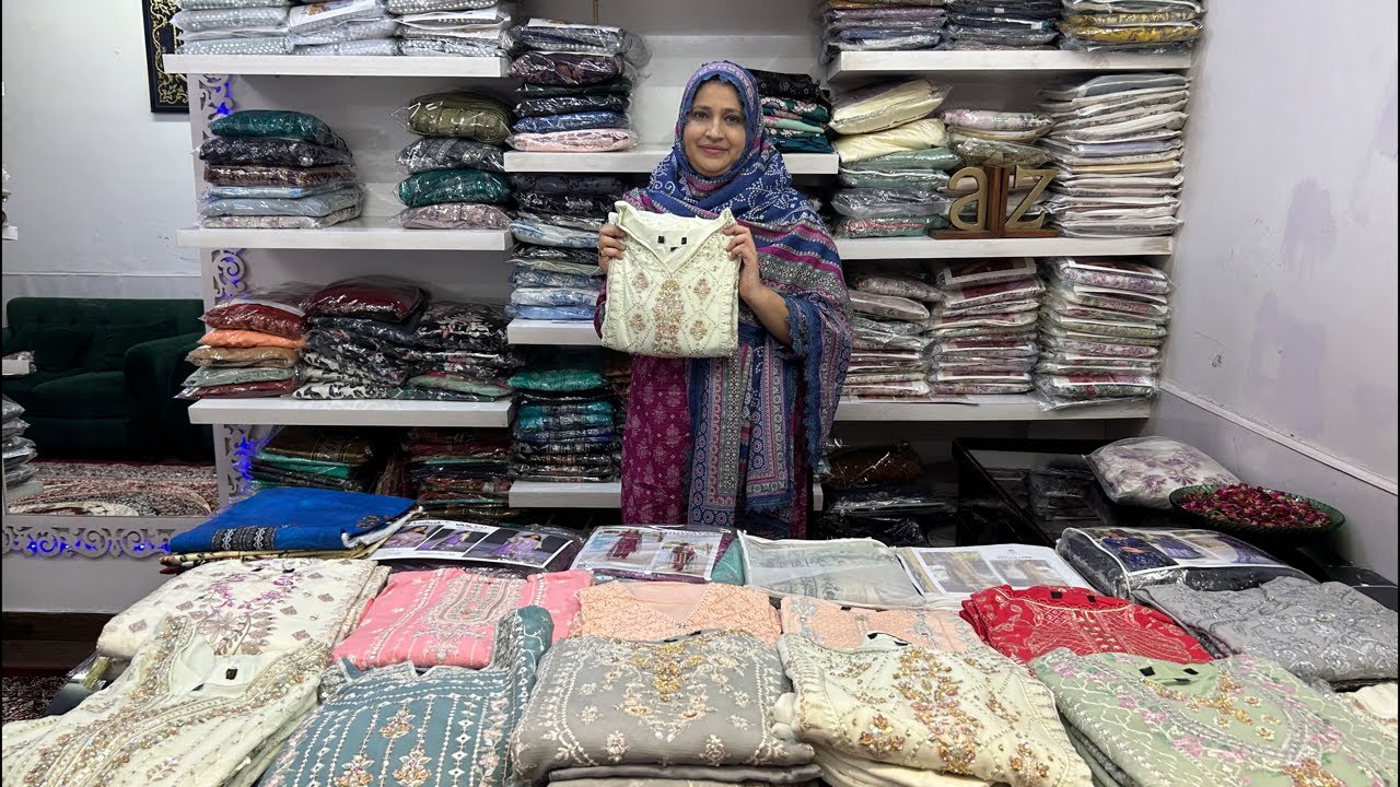 Mix Collection at AZ Textiles By Zoya Syed in live - YouTube