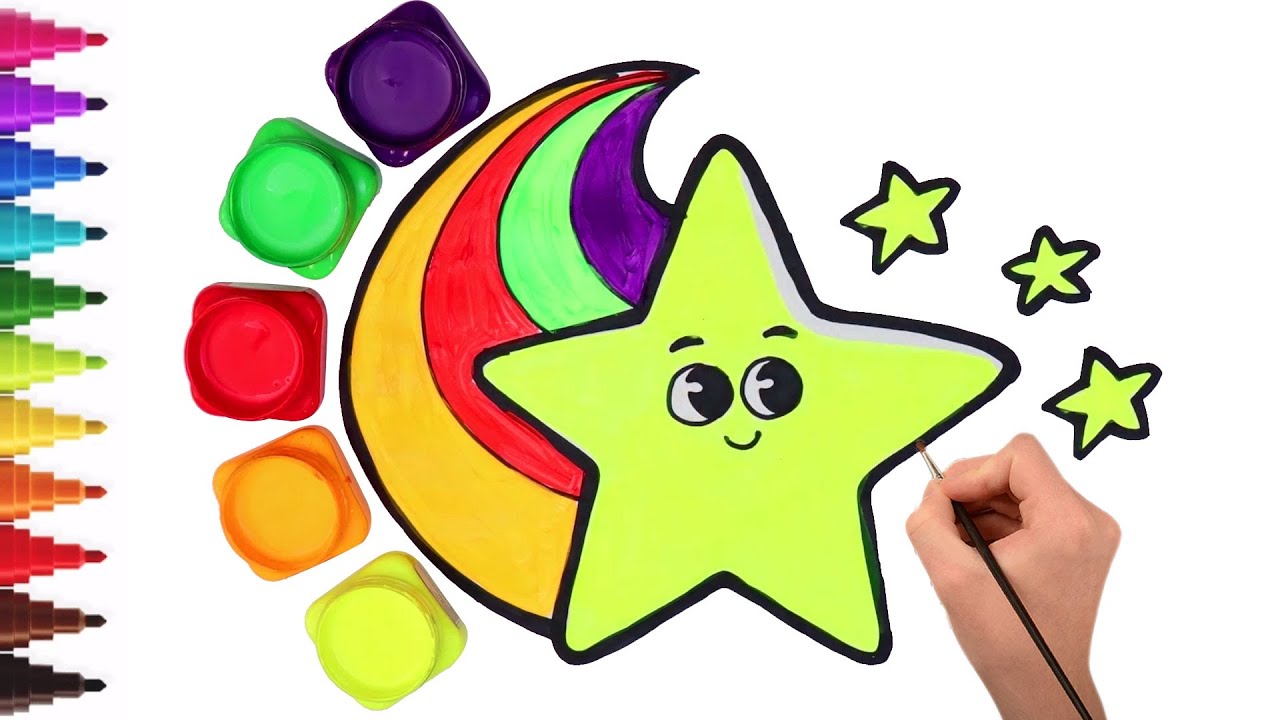 🌟 Cómo dibujar una hermosa Estrella ⭐️ Dibujos para niños | Chiki Arte ...