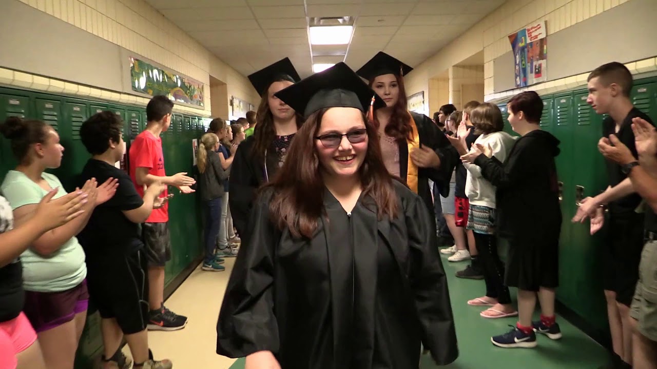 Alma High School Graduation Walk and Mick Koutz Farewell 2018 - YouTube