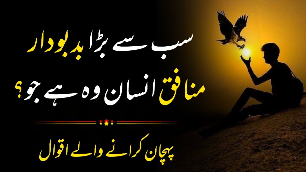 Munafiq Insan ki pehchan | The identity of a hypocrite | Quotes about ...