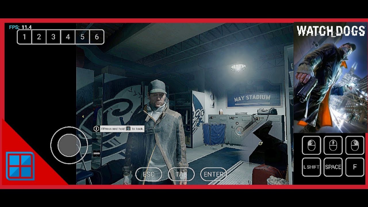WINLATOR 7.1 / WATCH DOGS ON SD695+6GB RAM / PC GAMES ON ANDROID - YouTube