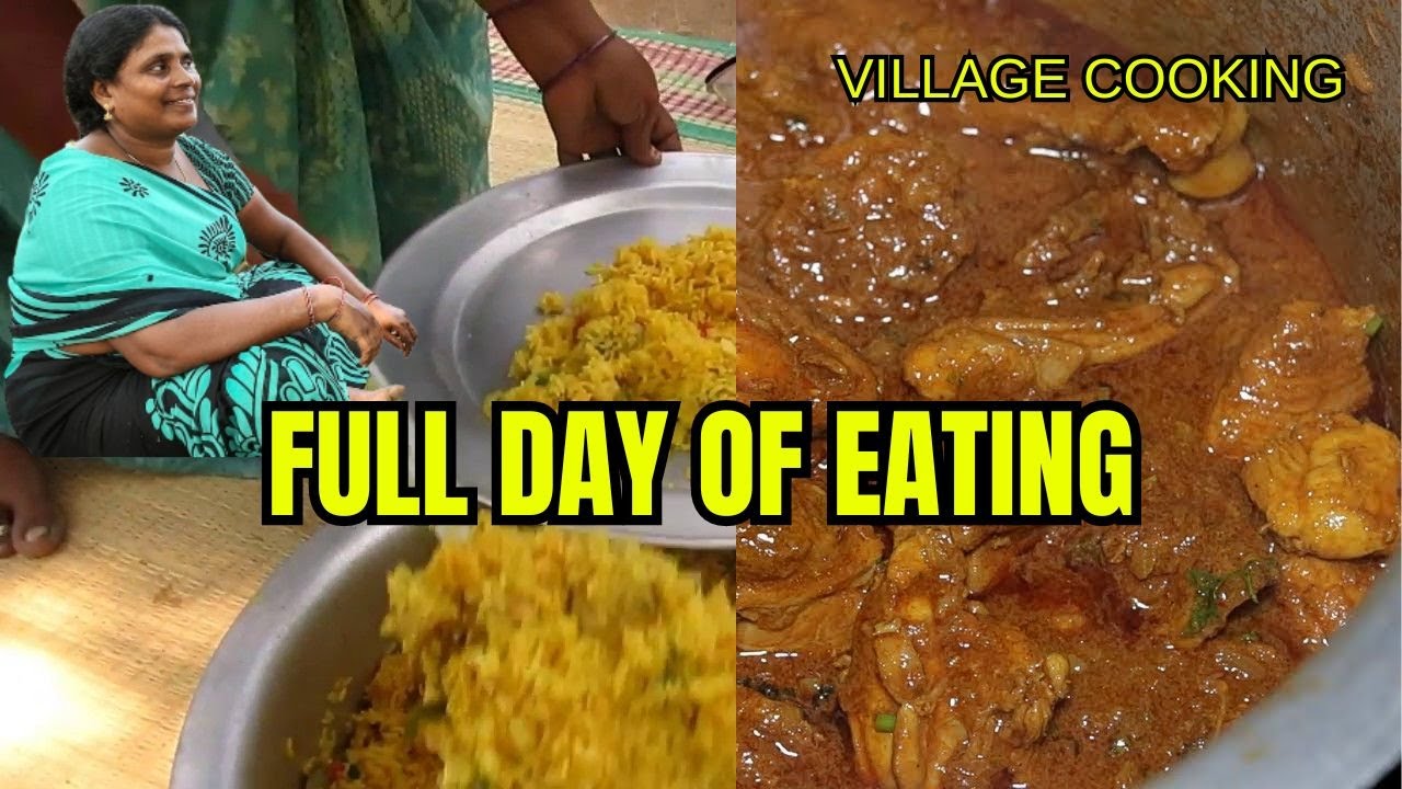 "FULL DAY OF EATING AT VILLAGE | VILLAGE COOKING" - YouTube