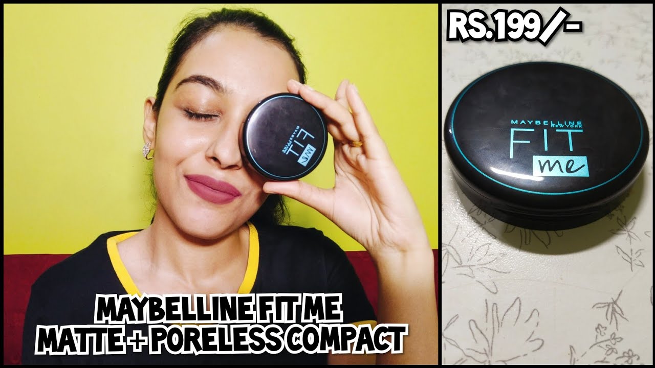 MAYBELLINE FIT ME MATTE + PORELESS COMPACT POWDER REVIEW + DEMO I ...
