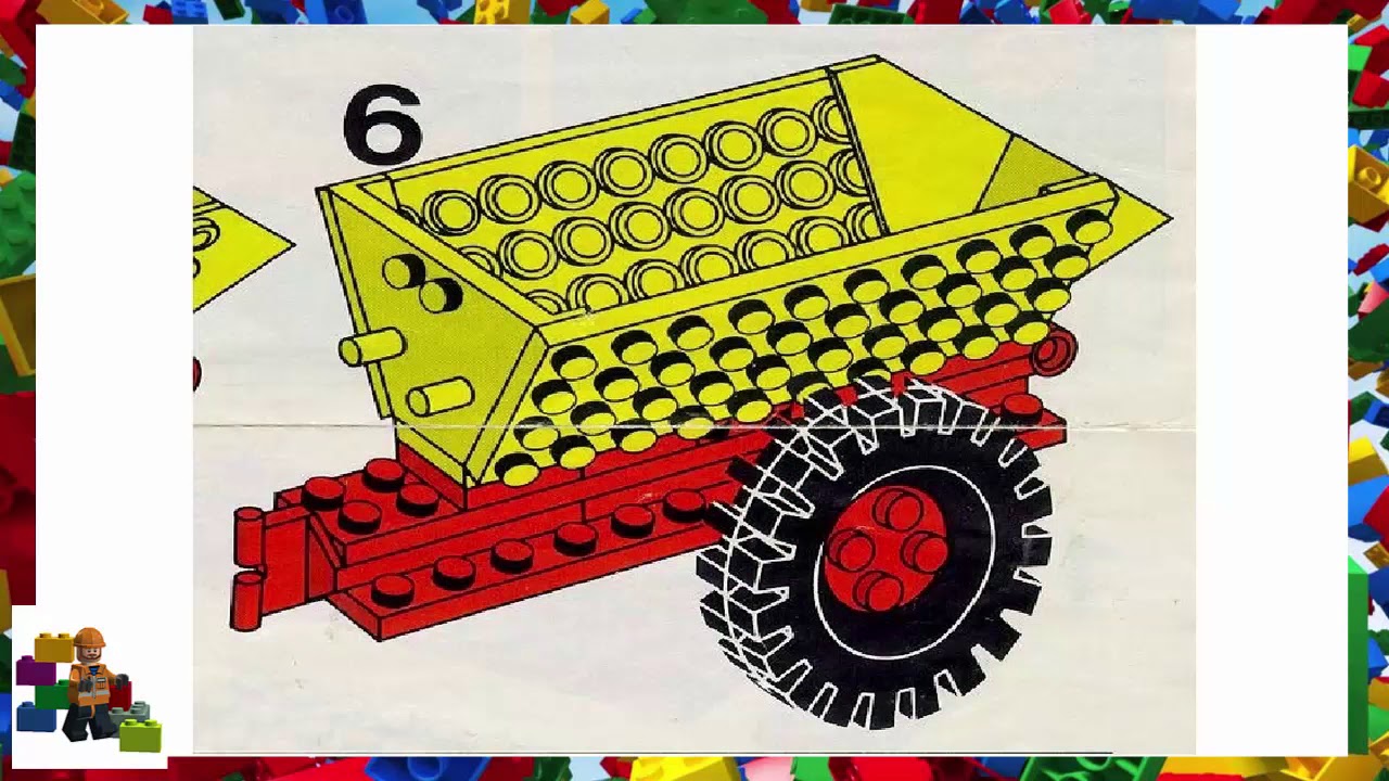 LEGO instructions - Legoland - 387 - Excavator and Dumper - YouTube