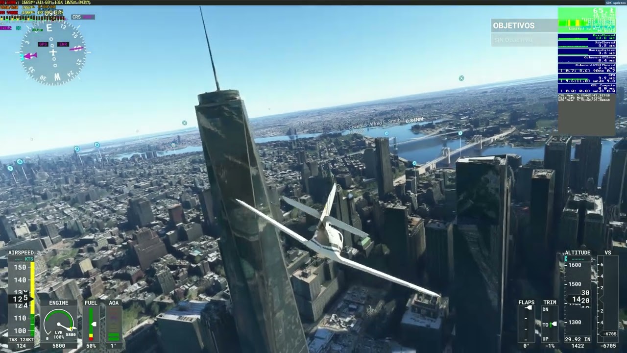 Microsoft Flight Simulator Beta NYC FSR 2 Test [5900X CO][RX 6800 Stock ...