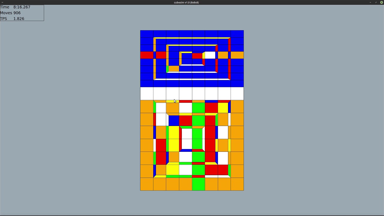 8x8 Pochmann supercube in 22:45.371 - YouTube
