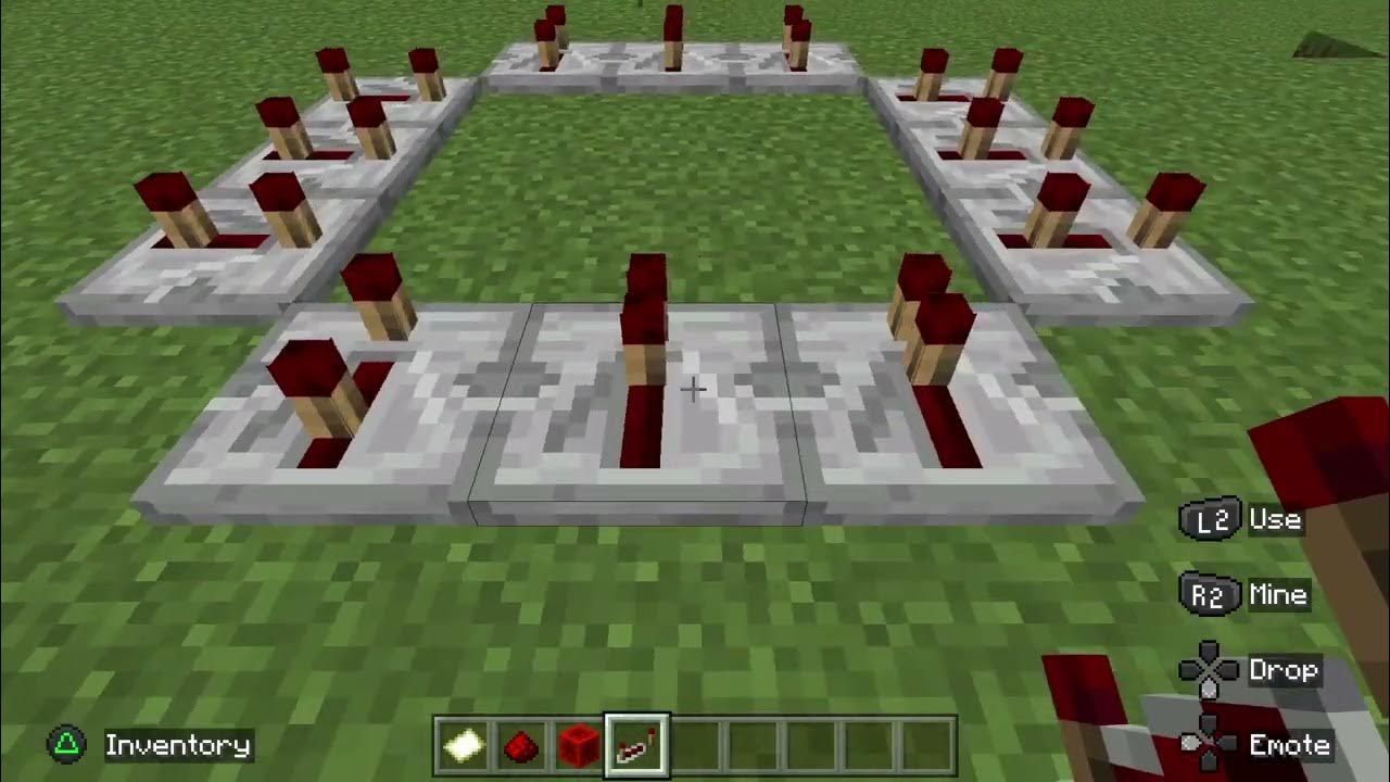 Minecraft how to make a redstone looper component - YouTube