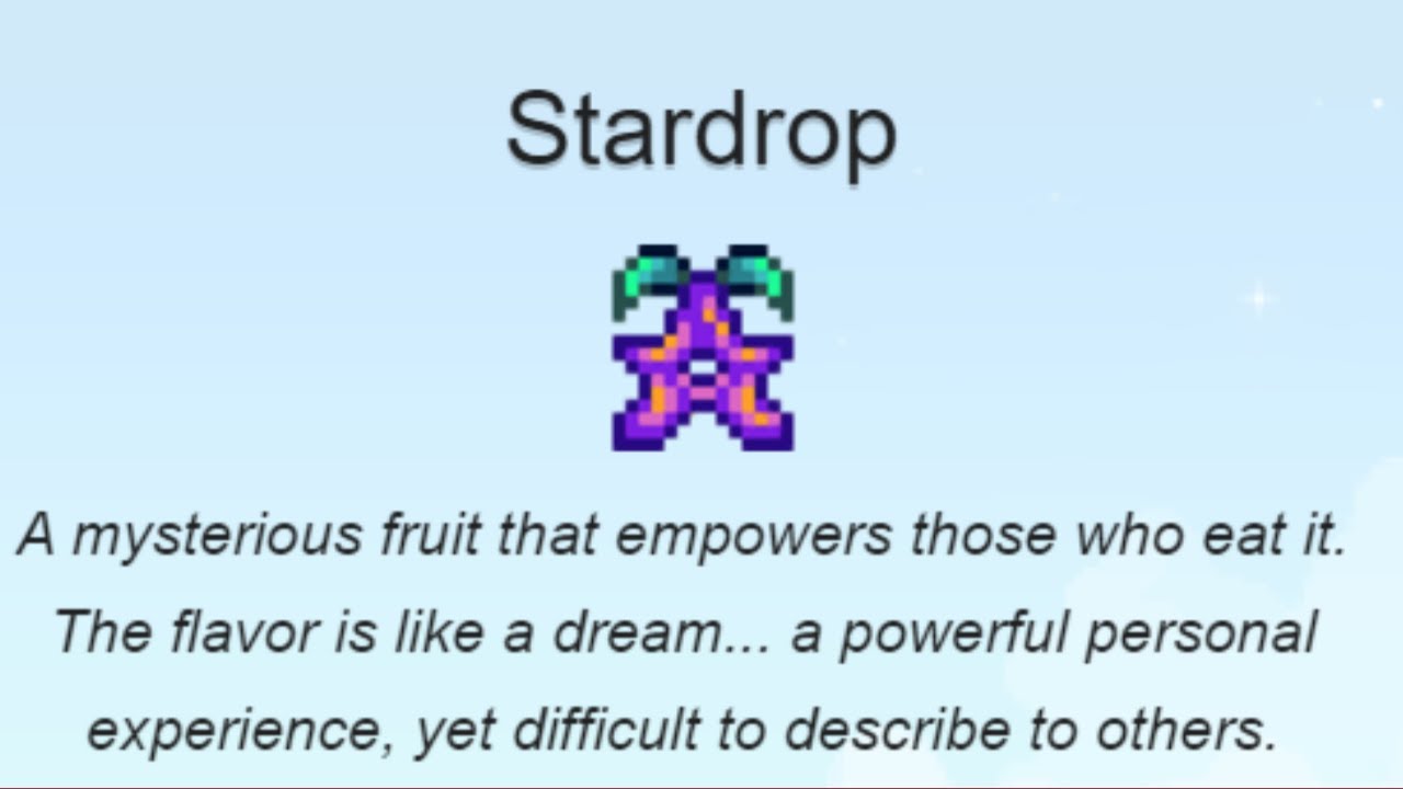 Getting Every Stardrop in Stardew Valley - YouTube