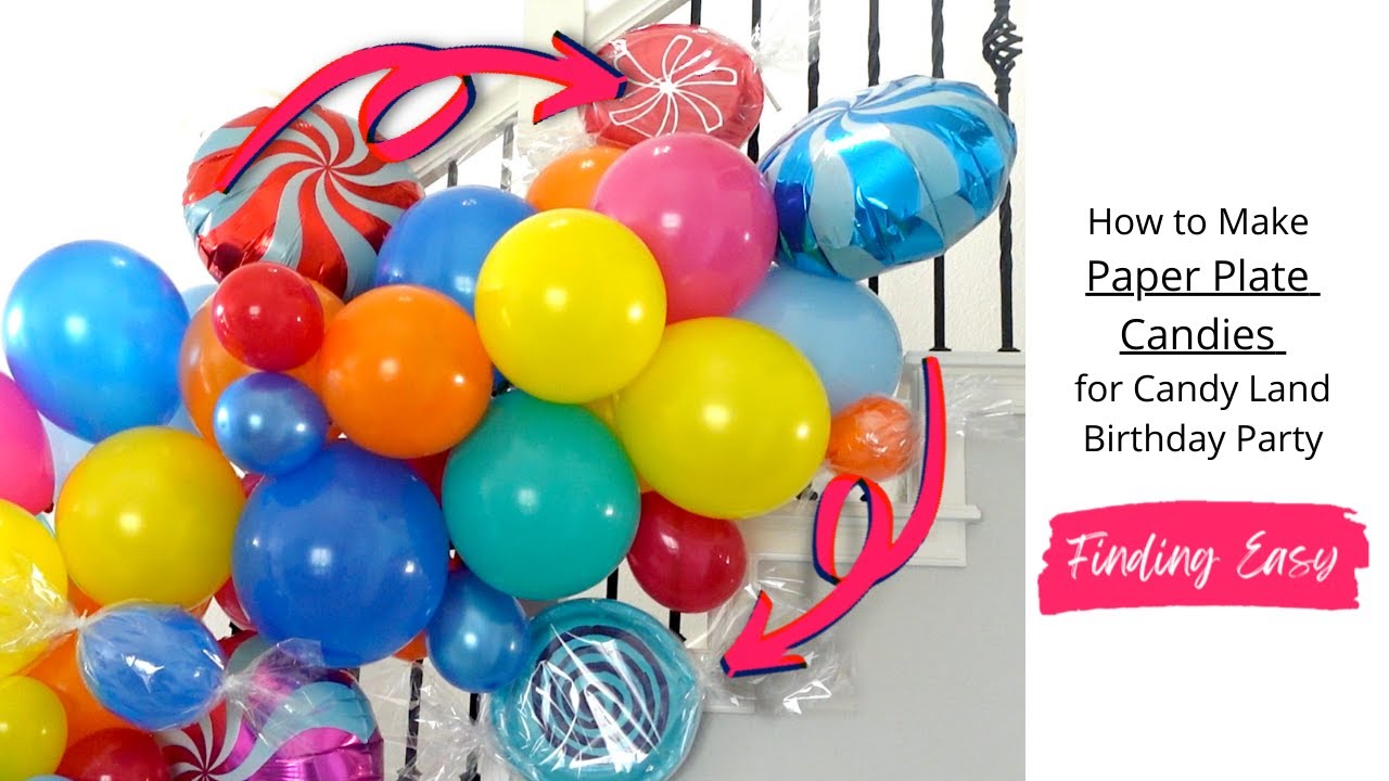 Paper Plate Candy Decorations for a Candy Land Birthday Party or ...