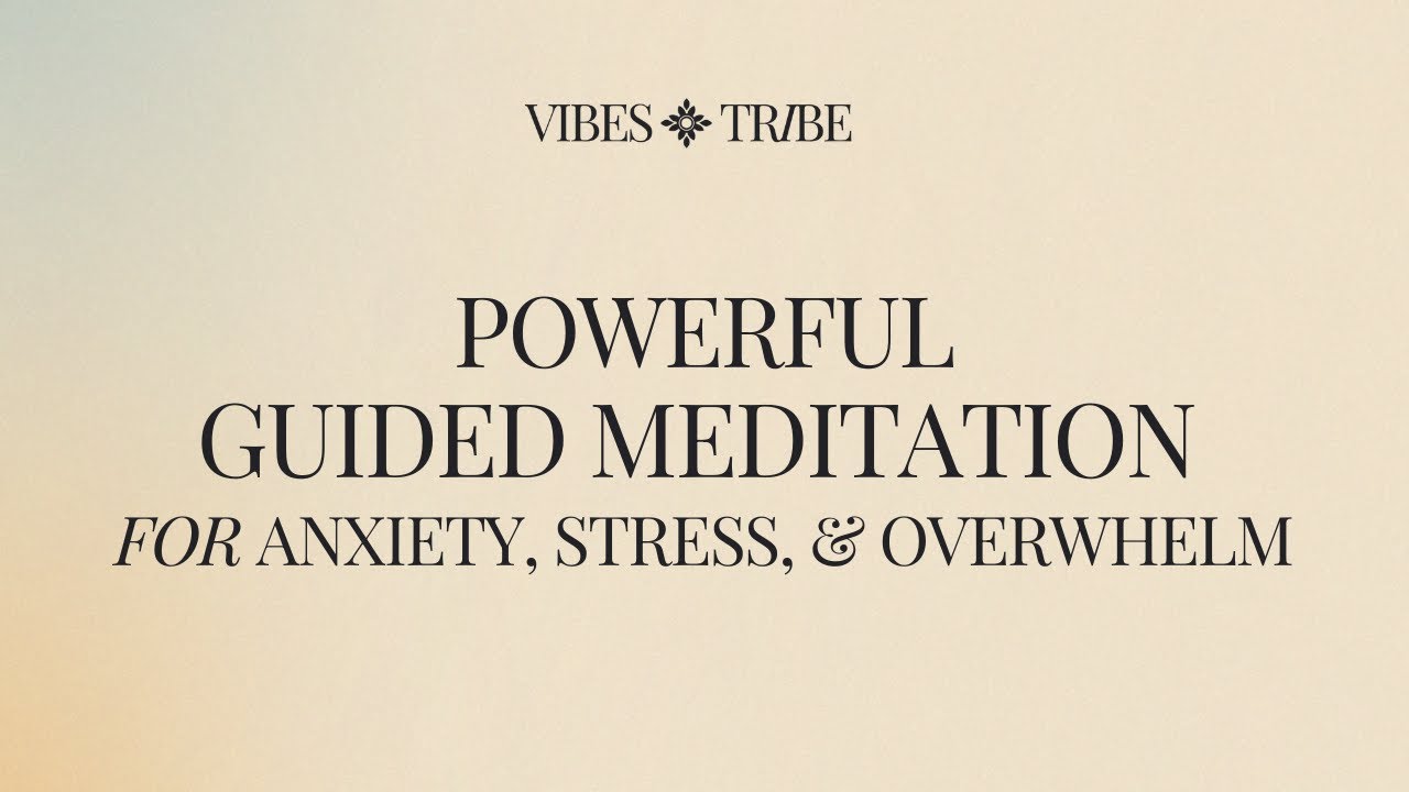 Powerful Affirmation Meditation for Anxiety, Stress, Overwhelm - YouTube