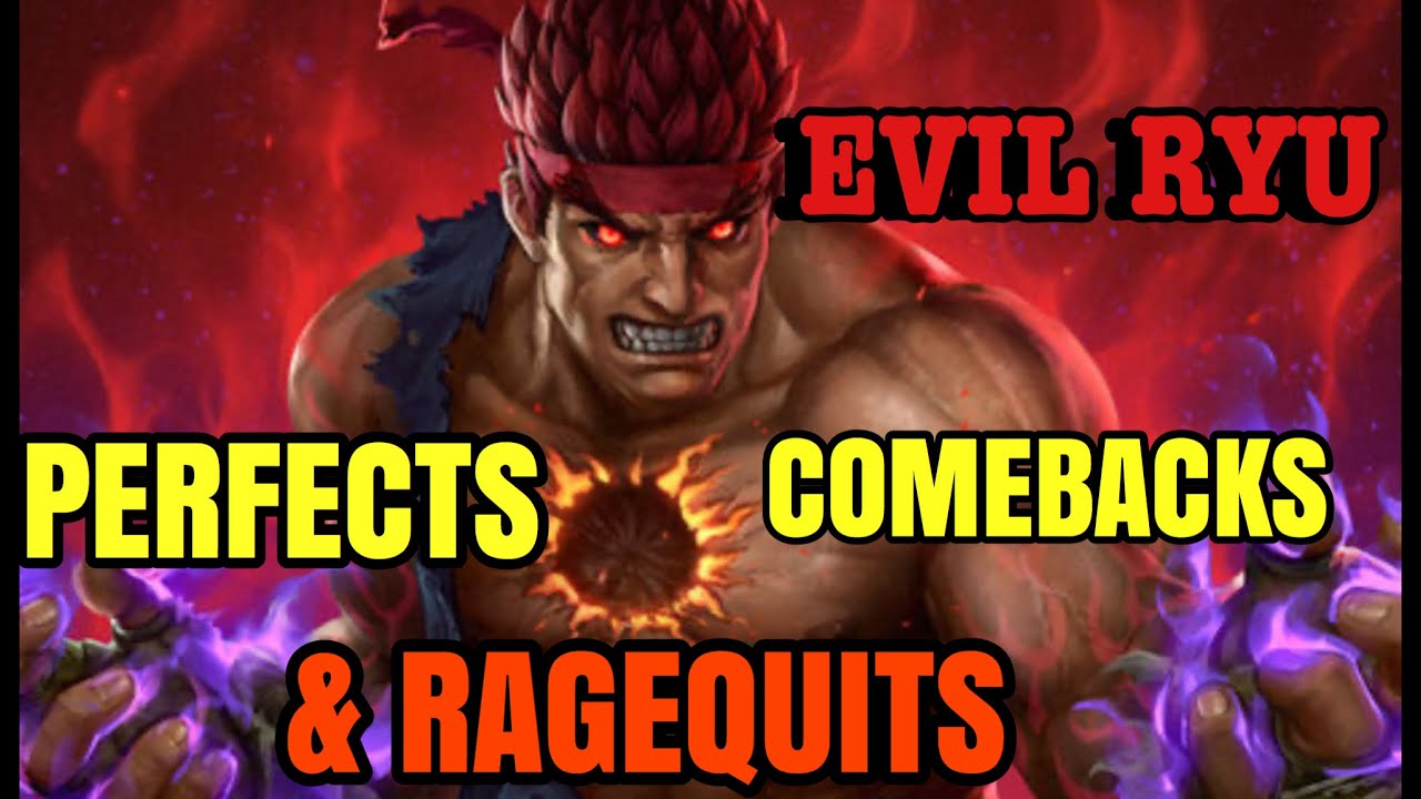 SFV CE~KAGE(Evil Ryu) Ranked #11-PERFECTS, COMEBACKS, & RAGEQUITS ...