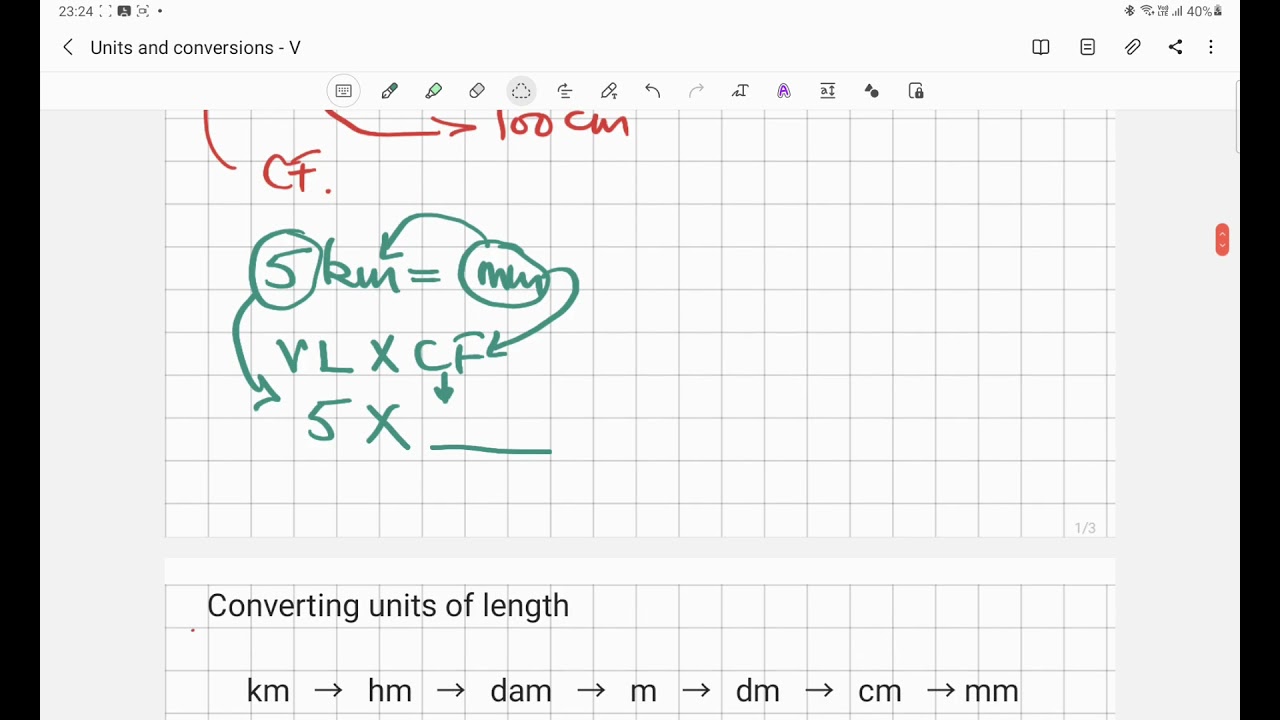 converting large units to small units session 2, vid 2 - YouTube