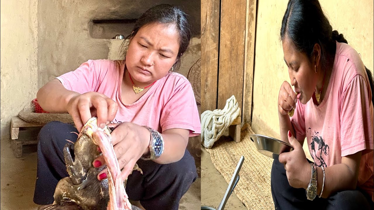 Cooking local chicken in village style 🐓🐓@VillageEnvironmentNEPAL - YouTube