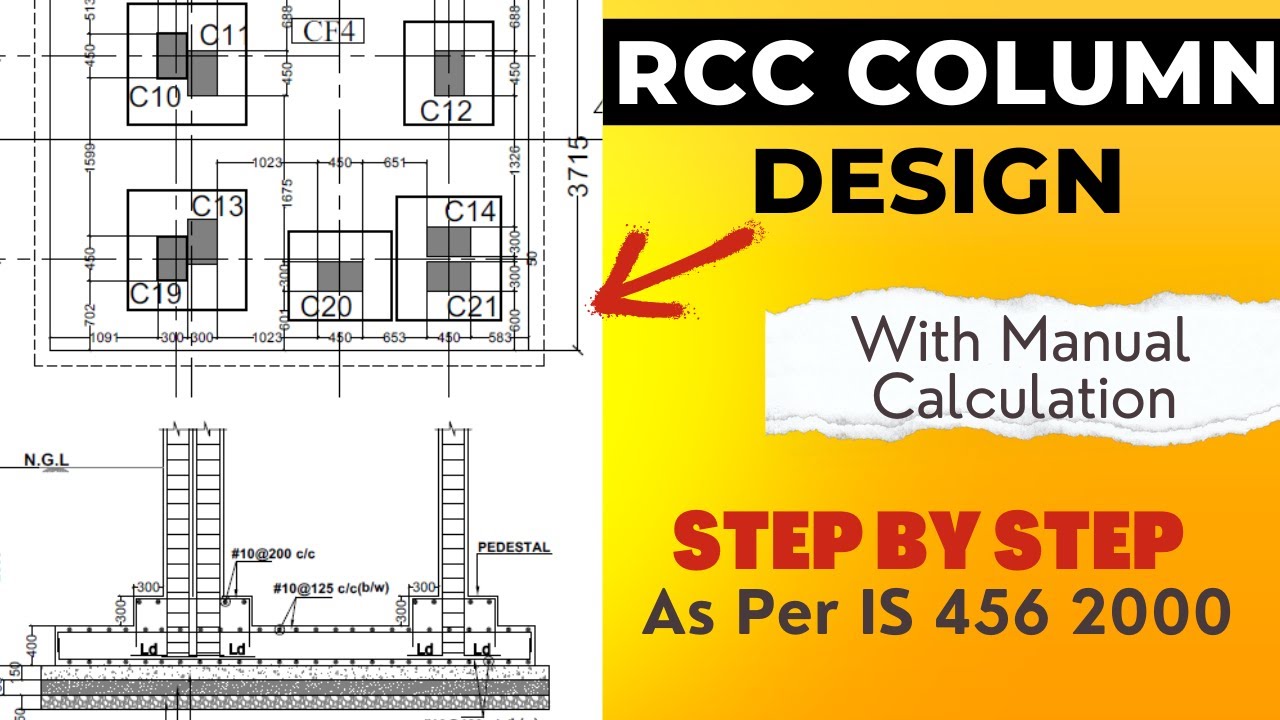 Design of RCC Column As Per IS 456 2000 | Rectangular Column | Infra ...