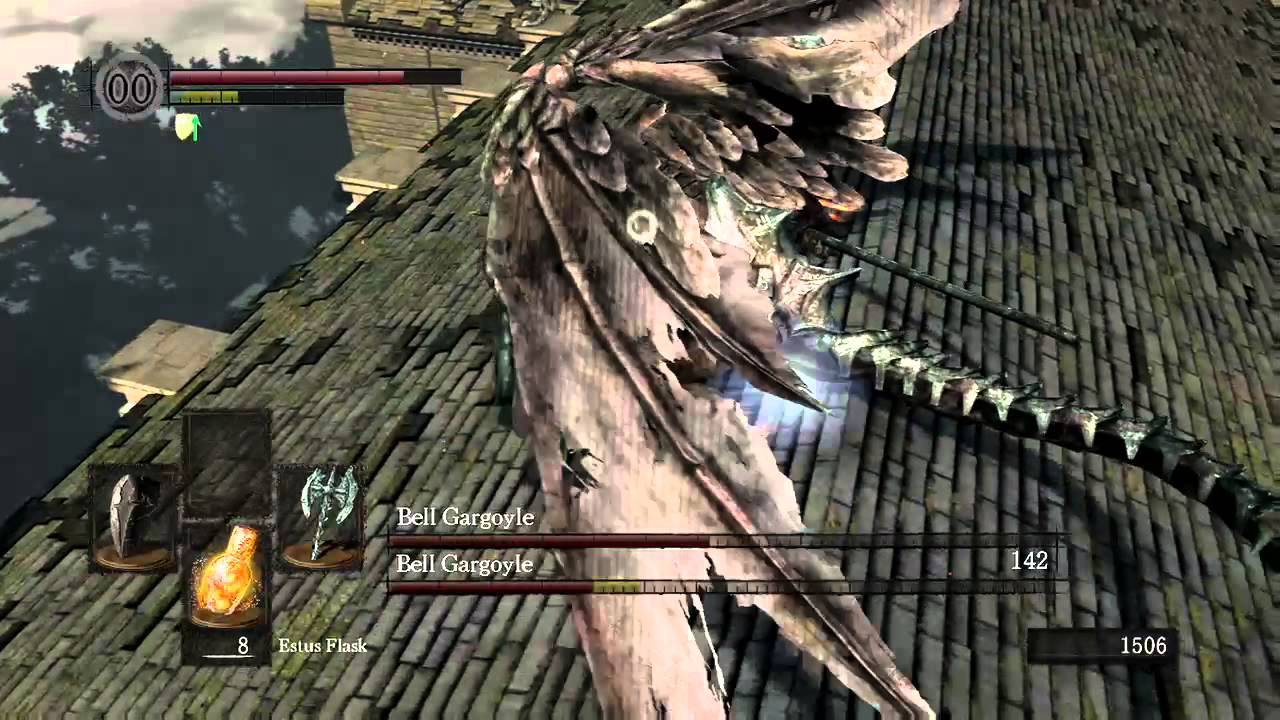 Dark Souls - Bell Gargoyles boss fight - YouTube