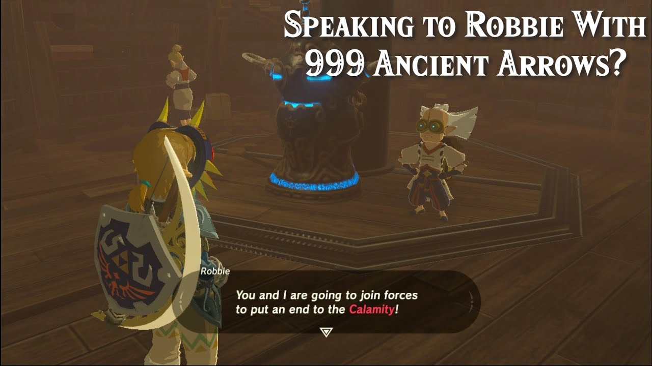 What Happens If You Speak to Robbie With 999 Ancient Arrows in Zelda ...