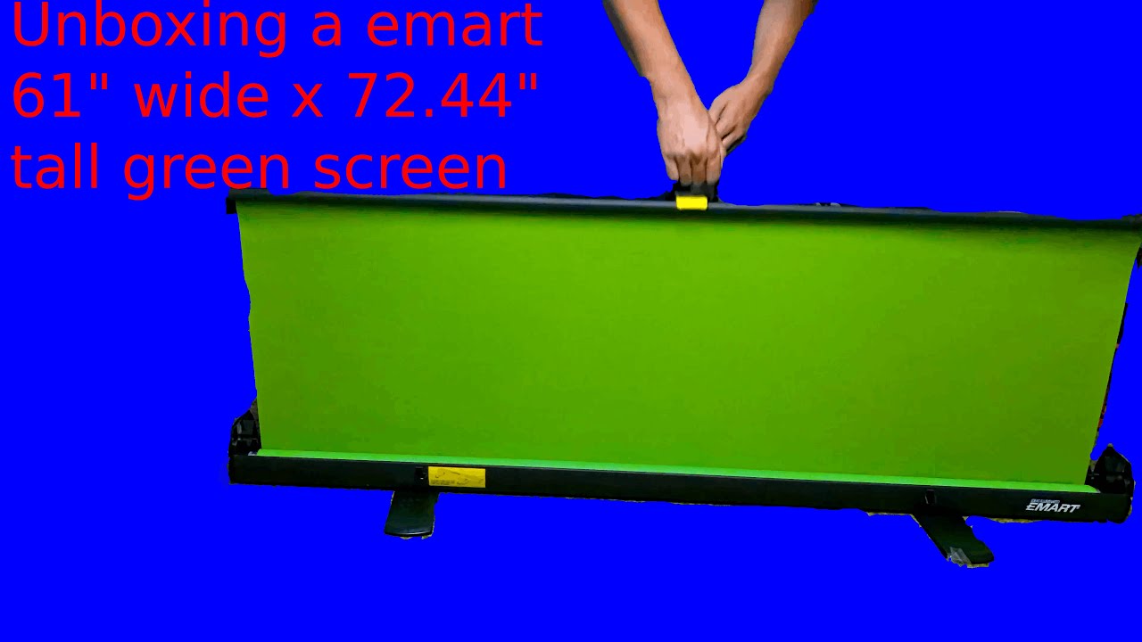 unboxing and testing a emart green screen - YouTube