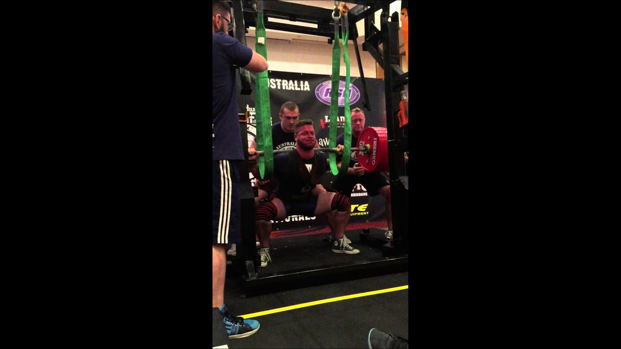 First successful squat over 300kg for the 2015 GPC Australian Nationals ...