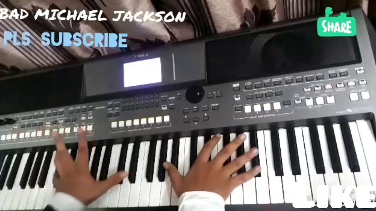 Michael Jackson bad (smooth criminal)song keyboard tutorial - YouTube