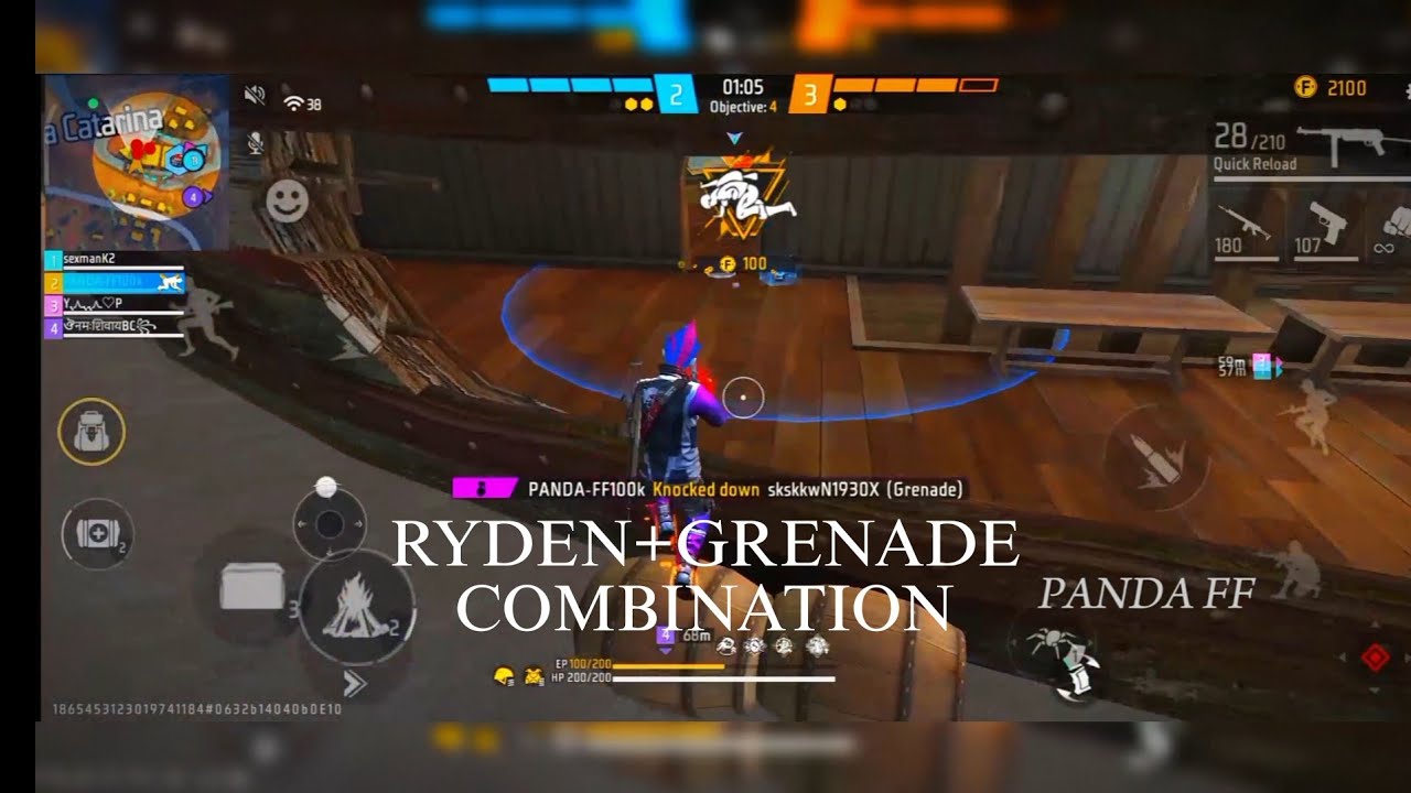 Ryden+grenade combination 💀 character combination for cs rank - YouTube