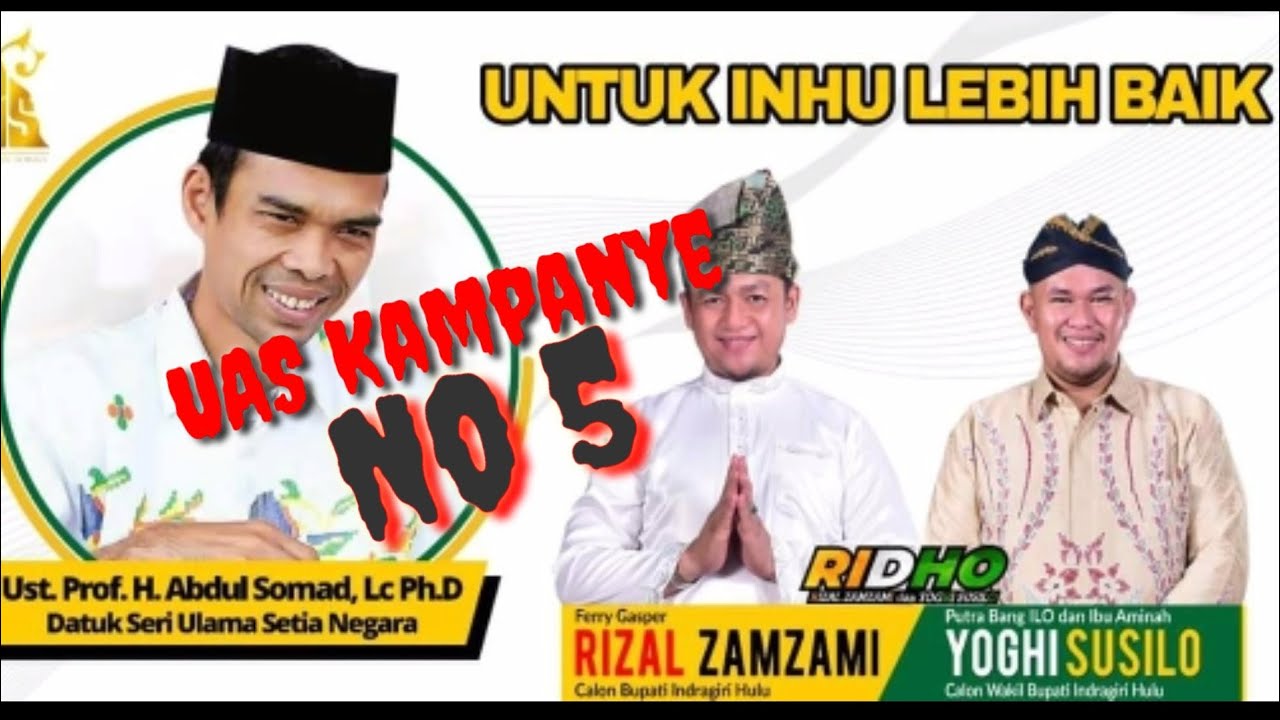 Cara Unik UAS Kampanyekan Paslon RIDHO di Rumah Dodi Nefeldi Rengat ...