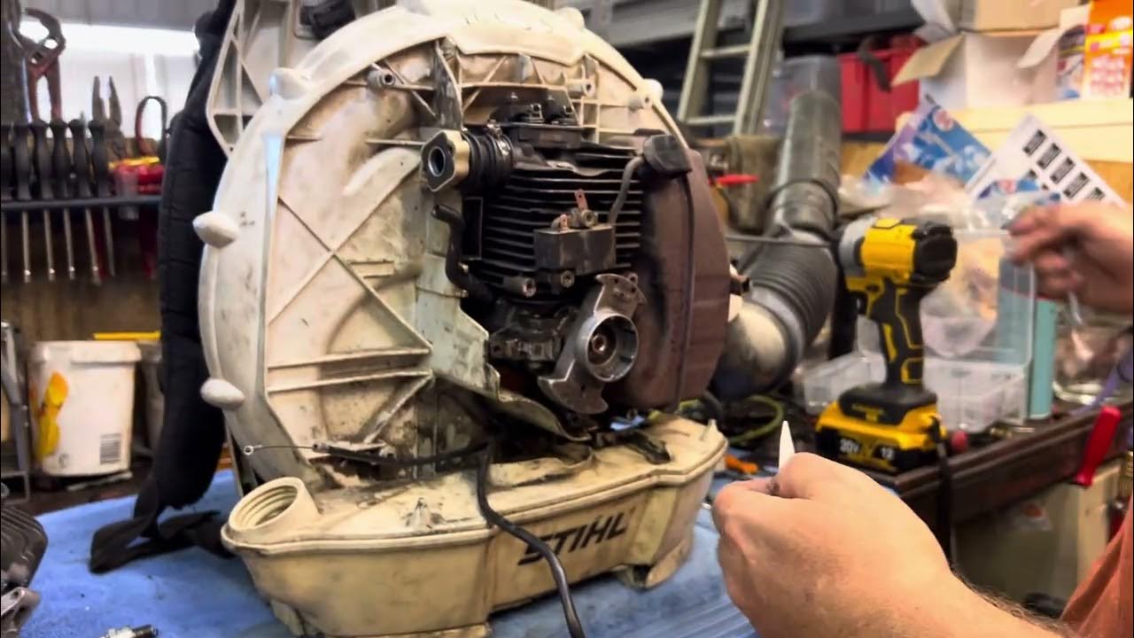 Stihl BR600 4-mix. Valve adjustment & common issues. - YouTube