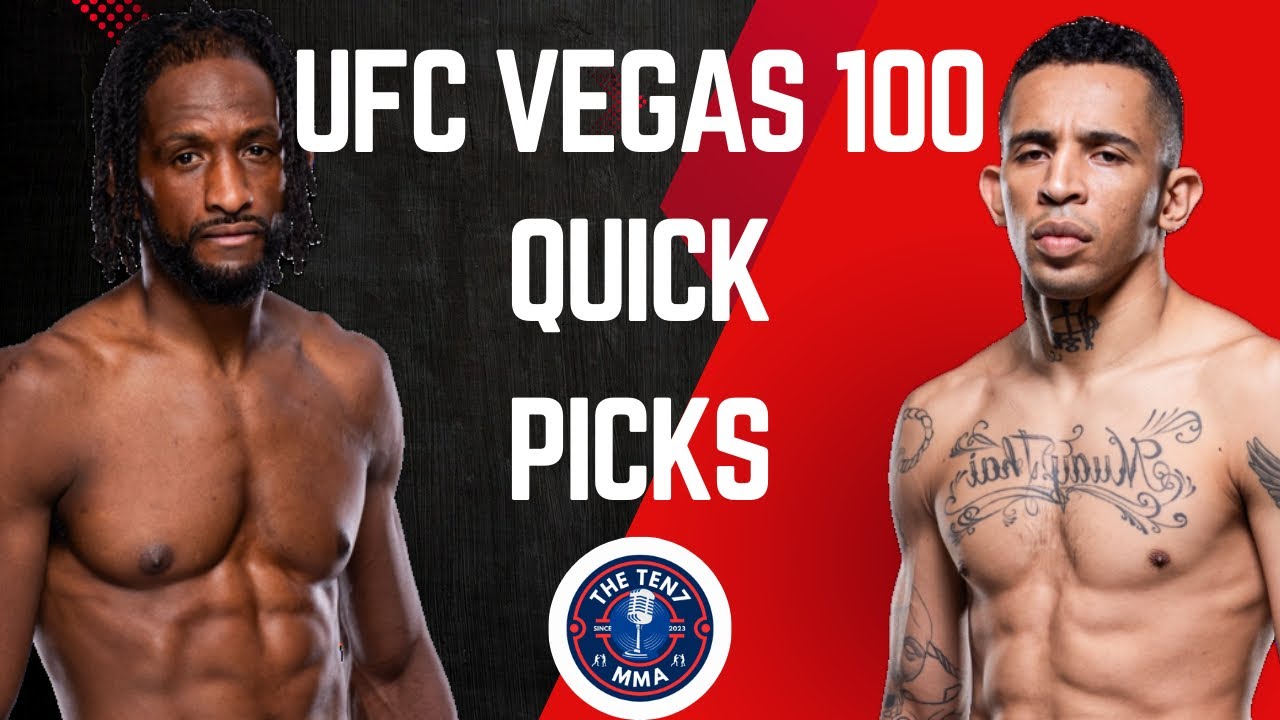 UFC Vegas 100 Magny vs Prates QUICK PICKS! (Full Card Predictions ...