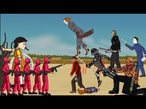 squad game vs Jason Voorhees Nemisis Michael Myers Pennywise Predator ...
