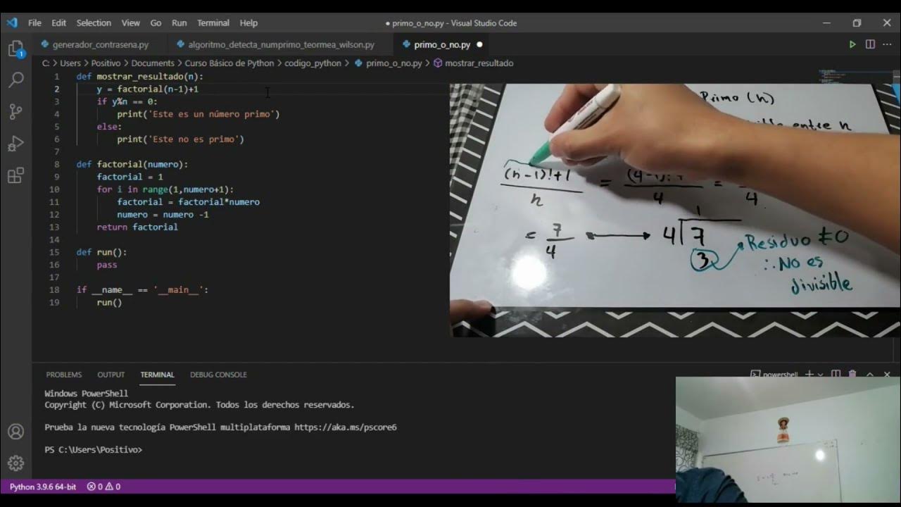 Algoritmo para saber si un número es primo | Python - YouTube