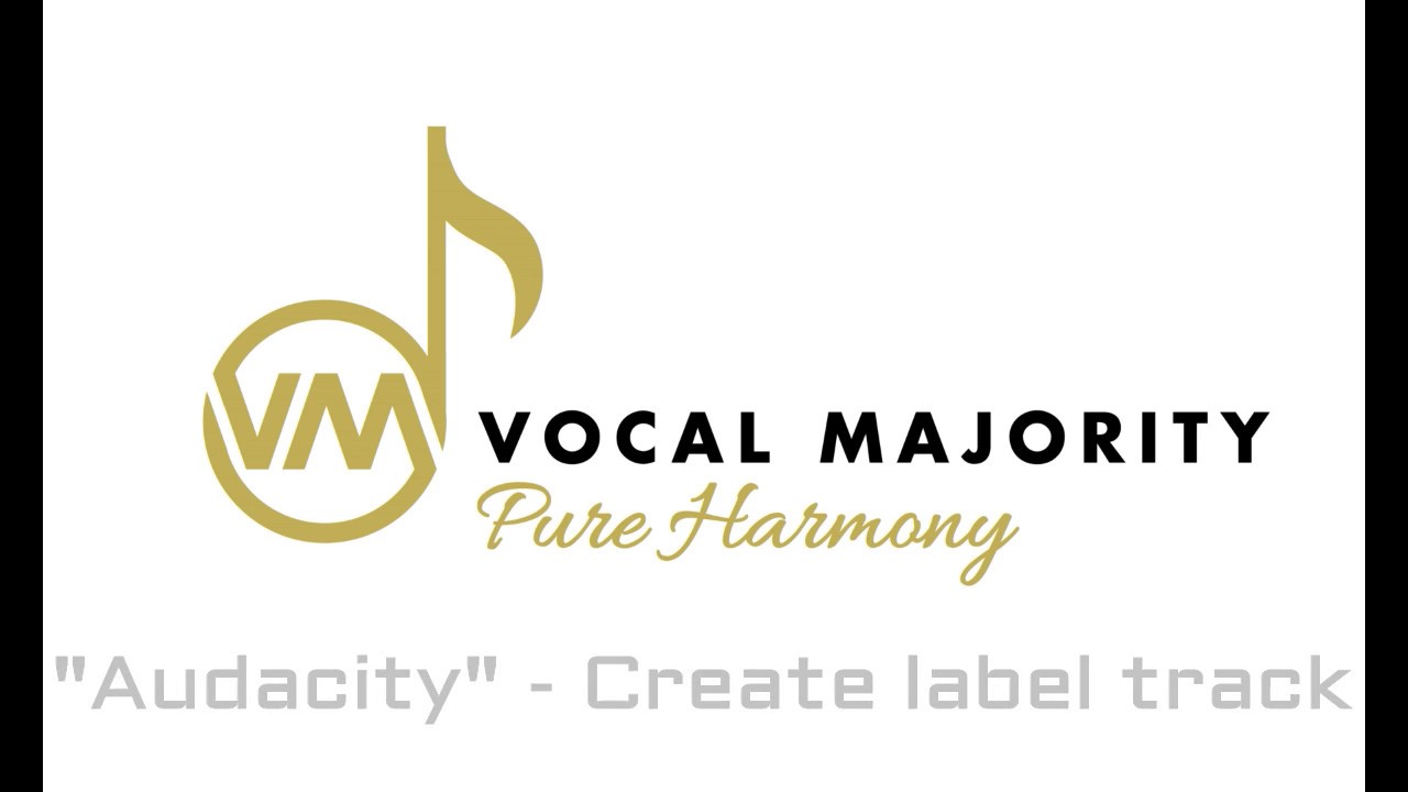 Audacity - Create Label track - YouTube